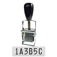 Alphanumeric Stamping | Rubber Stamp Champ