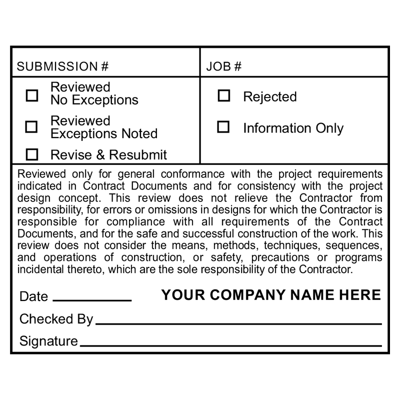 Deluxe Architect Review Stamp | Rubber Stamp Champ