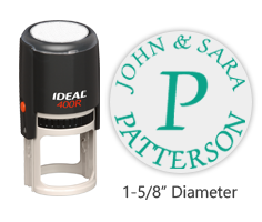 Ideal 400R Round Self-Inking Return Address Stamp | Rubber Stamp Champ