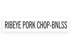 Ribeye Pork Chop (Boneless) Stamp | Rubber Stamp Champ