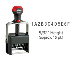 Shiny Alphanumeric Stamps | Rubber Stamp Champ