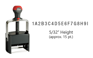 Shiny Alphanumeric Stamps | Rubber Stamp Champ