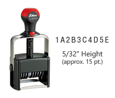 Shiny Alphanumeric Stamps | Rubber Stamp Champ