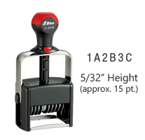 Shiny Alphanumeric Stamps | Rubber Stamp Champ