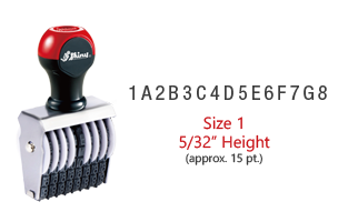 Non-Self-Inking Alphanumeric Stamps | Rubber Stamp Champ