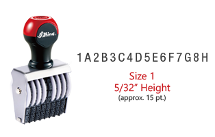 Non-Self-Inking Alphanumeric Stamps | Rubber Stamp Champ