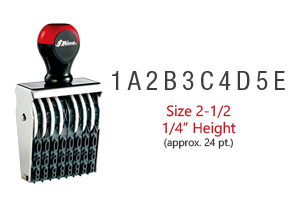 Non-Self-Inking Alphanumeric Stamps | Rubber Stamp Champ