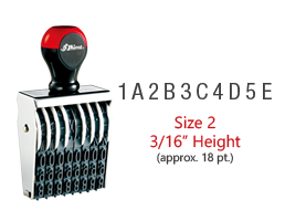 Non-Self-Inking Alphanumeric Stamps | Rubber Stamp Champ