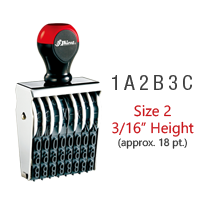 Non-Self-Inking Alphanumeric Stamps | Rubber Stamp Champ