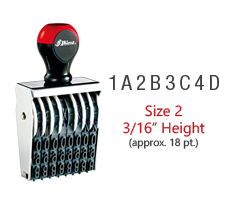 Non-Self-Inking Alphanumeric Stamps | Rubber Stamp Champ