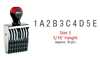 Non-Self-Inking Alphanumeric Stamps | Rubber Stamp Champ