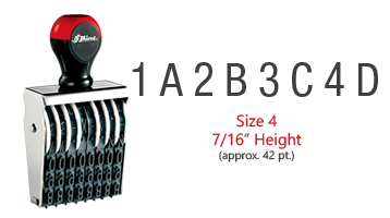 Non-Self-Inking Alphanumeric Stamps | Rubber Stamp Champ