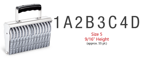 Non-Self-Inking Alphanumeric Stamps | Rubber Stamp Champ