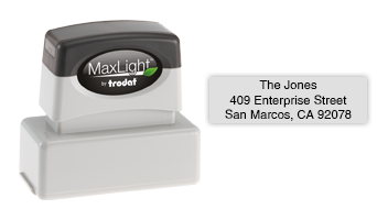 3 Line Address Pre-Inked MaxLight XL-115 | Rubber Stamp Champ