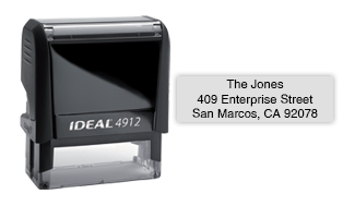 3 Line Address Self-Inking Ideal 4912 | Rubber Stamp Champ