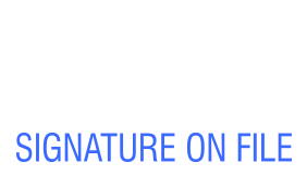 Signature On File Stock Message Stamp | Rubber Stamp Champ