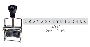 Comet Stock Numberers | Rubber Stamp Champ