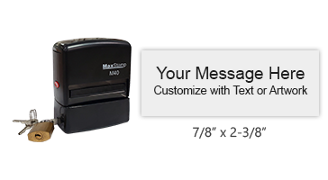 MaxStamp Locking Self-Inking Stamp | Rubber Stamp Champ