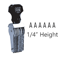 Pullman AA 2-1/2 - 6 Band Alphanumeric Stamp | Rubber Stamp Champ