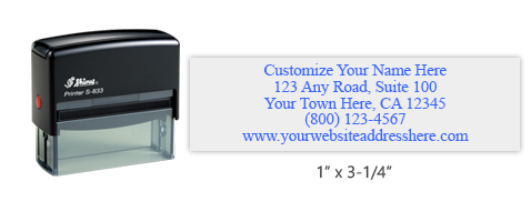Shiny S-833 Self-Inking Return Address Stamp | Rubber Stamp Champ