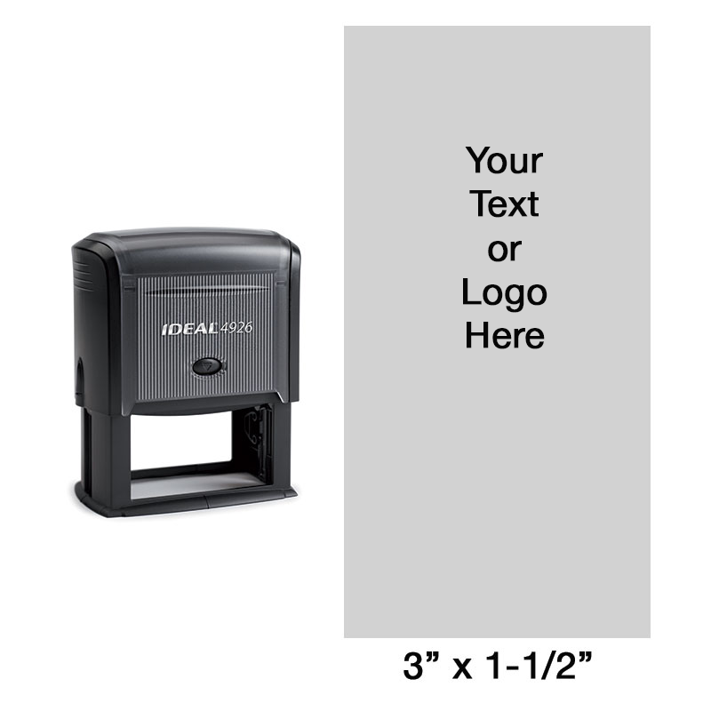 Ideal 4926 Vertical Self-Inking Stamp | Rubber Stamp Champ