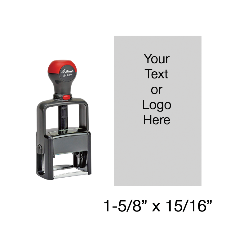 Shiny E-900 Heavy Duty Vertical Self-Inking Stamp | Rubber Stamp Champ