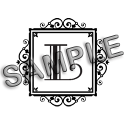 Vintage Box Monogram Stamp | Rubber Stamp Champ