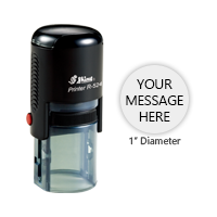 Shiny R-524 Custom Round Self-Inking Stamp | Rubber Stamp Champ