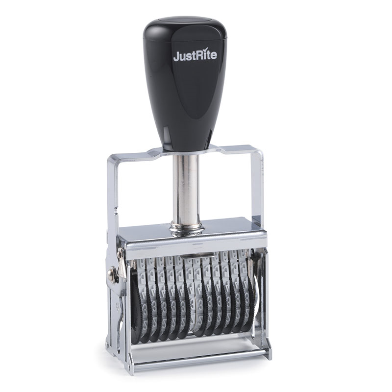 JustRite MJ 2-13 Alphanumeric Self-Inker - Size 2, 13 Bands | Rubber ...