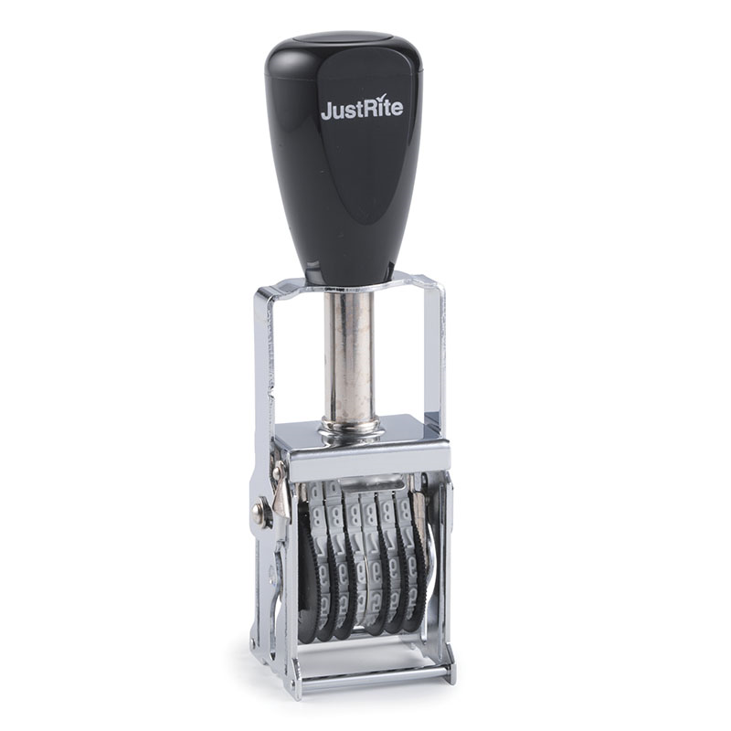 JustRite MJ 2-7 Alphanumeric Self-Inker - Size 2, 7 Bands | Rubber ...