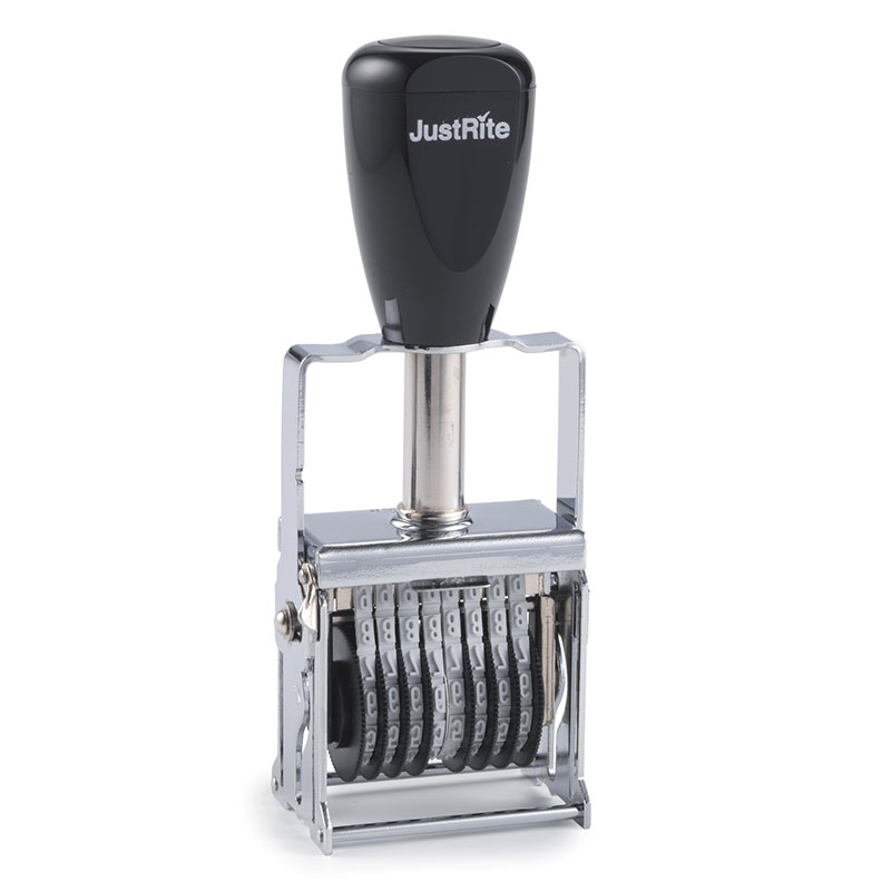 JustRite MJ 2-9 Alphanumeric Self-Inker - Size 2, 9 Bands | Rubber ...