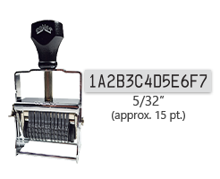 Comet Alpha-Numeric Stamps | Rubber Stamp Champ