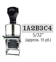 Comet Alpha-Numeric Stamps | Rubber Stamp Champ