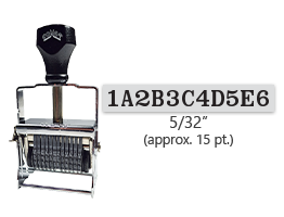 Comet Alpha-Numeric Stamps | Rubber Stamp Champ