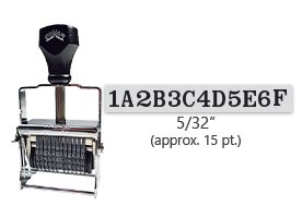 Comet Alpha-Numeric Stamps | Rubber Stamp Champ