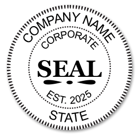 Custom 2" Corporate Embosser | Rubber Stamp Champ