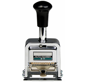 LION B-71, 9 Wheel Automatic Numbering Machine Stamp | Rubber Stamp Champ