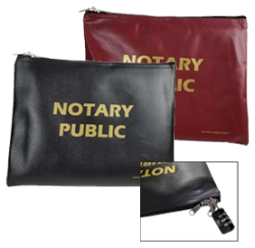 Notary Public Zipper Bag, Large | Rubber Stamp Champ