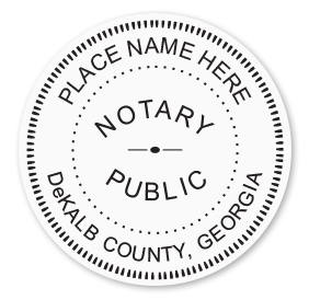 Georgia Notary Embosser | Rubber Stamp Champ