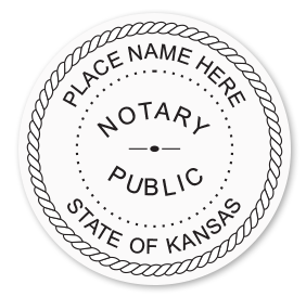 Kansas Notary Public Embossing Seal | Rubber Stamp Champ