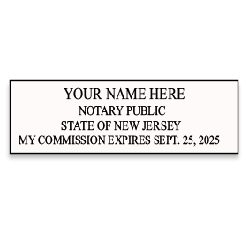New Jersey Notary Public Stamp | Rubber Stamp Champ