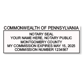 Pennsylvania Notary Public Stamp | Rubber Stamp Champ