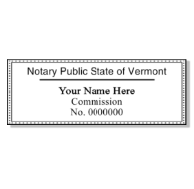 Vermont Notary Public Stamp | Rubber Stamp Champ