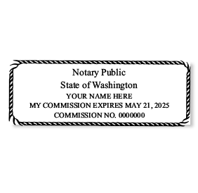 Washington Notary Public Stamp | Rubber Stamp Champ
