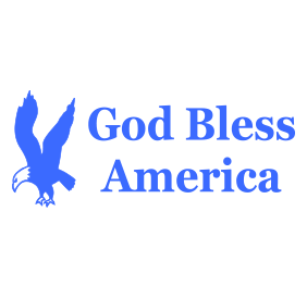 God Bless America with Eagle Patriotic Stamp | Rubber Stamp Champ
