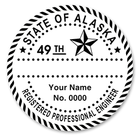 Alaska Professional Engineer Stamp | Rubber Stamp Champ