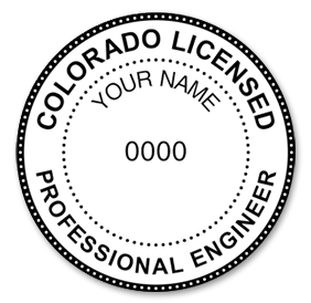 Colorado Professional Engineer Stamp | Rubber Stamp Champ