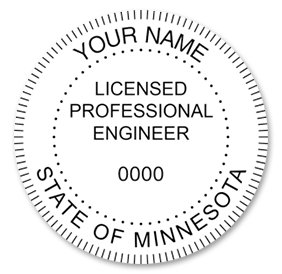 Minnesota Professional Engineer Stamp | Rubber Stamp Champ