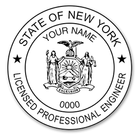 New York Professional Engineer Stamp | Rubber Stamp Champ