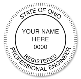 Ohio Professional Engineer Embosser | Rubber Stamp Champ